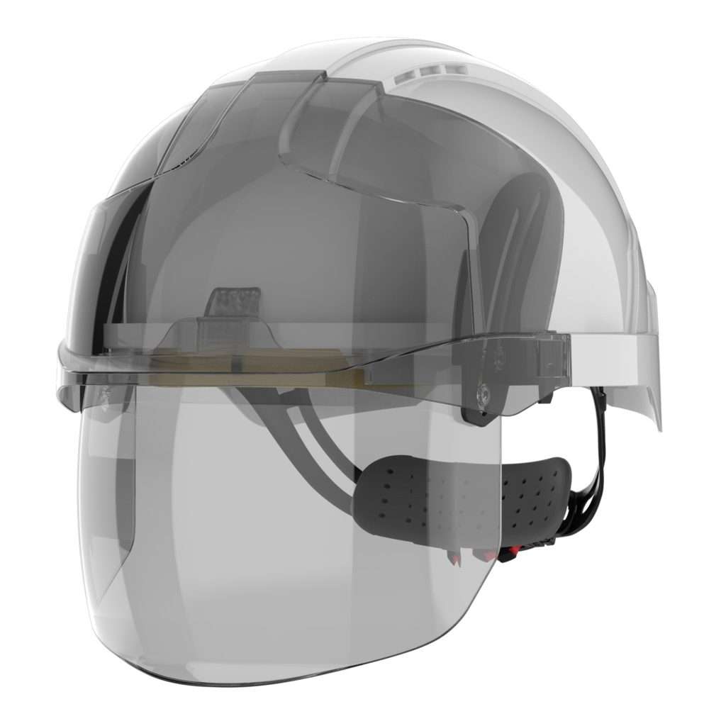 EVO VISTAshield Safety Helmet with Integrated Faceshield
