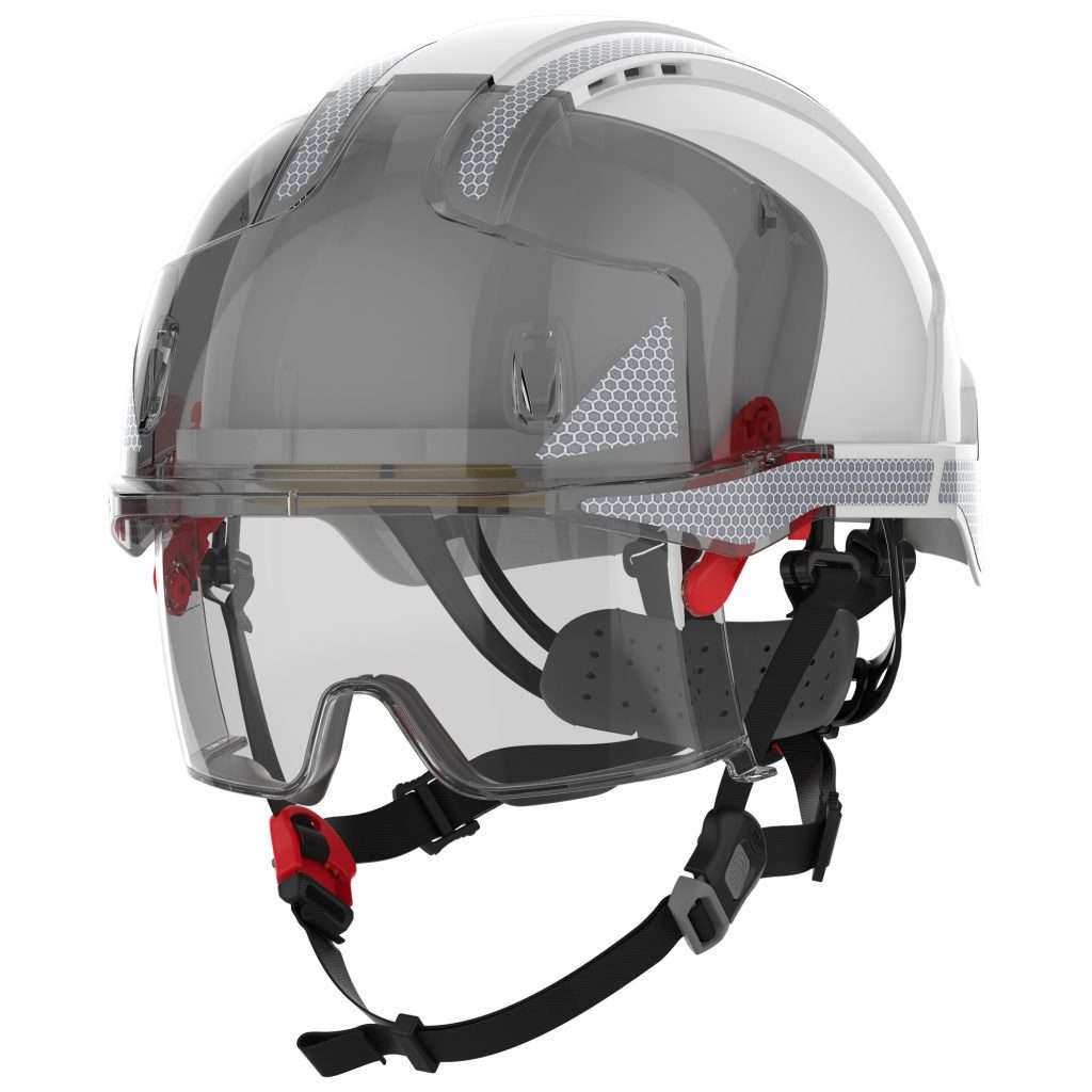 JSP EVO VISTAlens Dualswitch CR2 Vented Safety Helmet